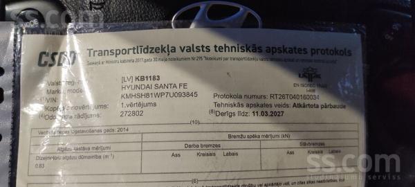Green Hyundai Santa Fe 2006 in Riga, with an engine capacity of 2.20 L and mileage of 278 thousand km for 3500 €, photo 11 on AUTOMOTO.COM.LV