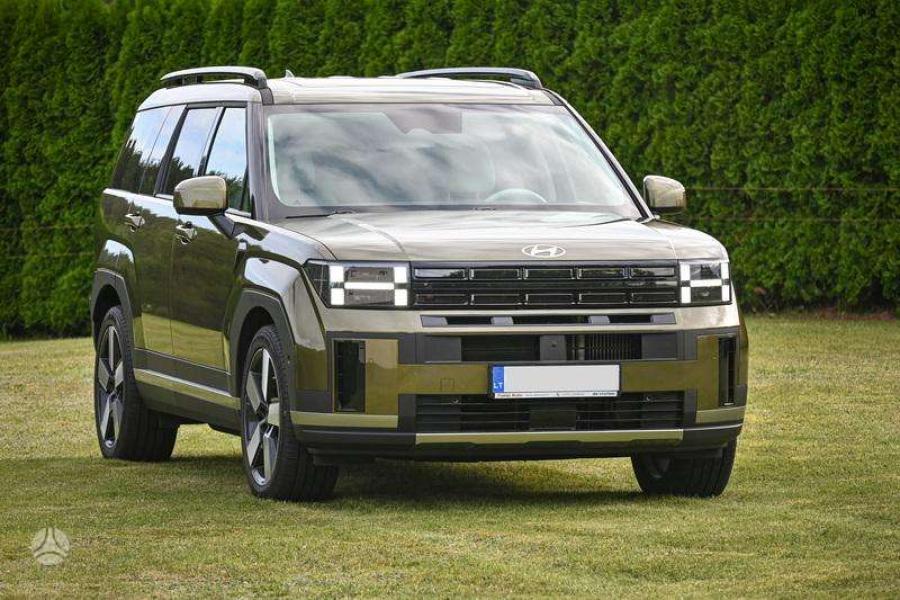 Zaļš Hyundai Santa Fe 2024 Viļņa, ar dzinēja tilpumu 1.60 L un nobraukumu 46 tūkst. km par 49900 €, foto 1 vietnē AUTOMOTO.COM.LV
