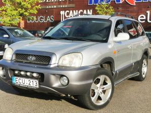 Grey Hyundai Santa Fe 2004 in Vilnius, with an engine capacity of 1.99 L and mileage of 269 thousand km for 2850 €, photo 3 on AUTOMOTO.COM.LV