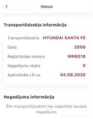 Pelēks Hyundai Santa Fe 2006 Rīga, ar dzinēja tilpumu 2.20 L un nobraukumu 289 tūkst. km par 2750 €, foto 29 vietnē AUTOMOTO.COM.LV