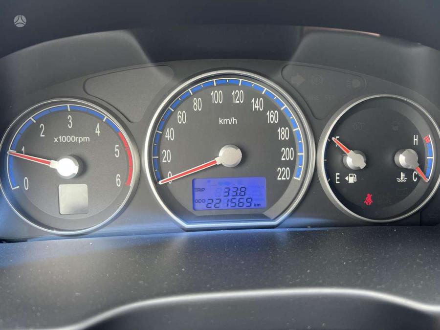 Grey Hyundai Santa Fe 2007 in Klaipeda, with an engine capacity of 2.19 L and mileage of 222 thousand km for 4300 €, photo 19 on AUTOMOTO.COM.LV
