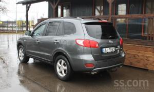 Grey Hyundai Santa Fe 2008 in Riga, with an engine capacity of 2.20 L and mileage of 0 thousand km for 3150 €, photo 10 on AUTOMOTO.COM.LV