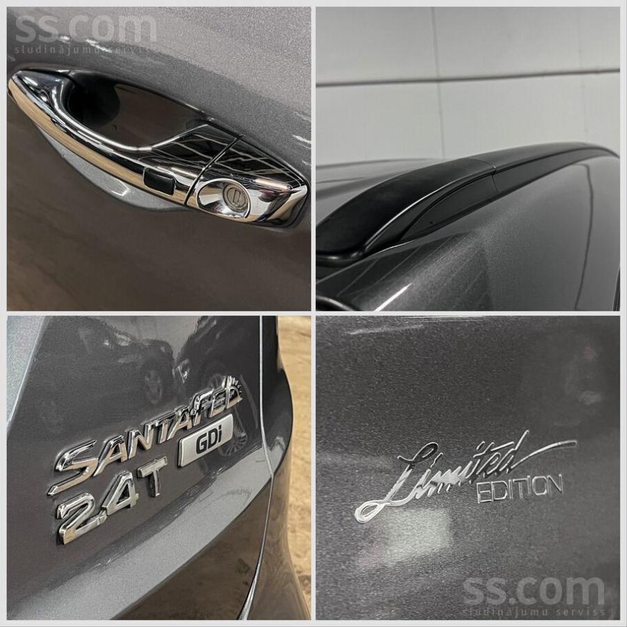Pelēks Hyundai Santa Fe 2013 Jūrmala, ar dzinēja tilpumu 2.40 L un nobraukumu 198 tūkst. km par 11750 €, foto 27 vietnē AUTOMOTO.COM.LV