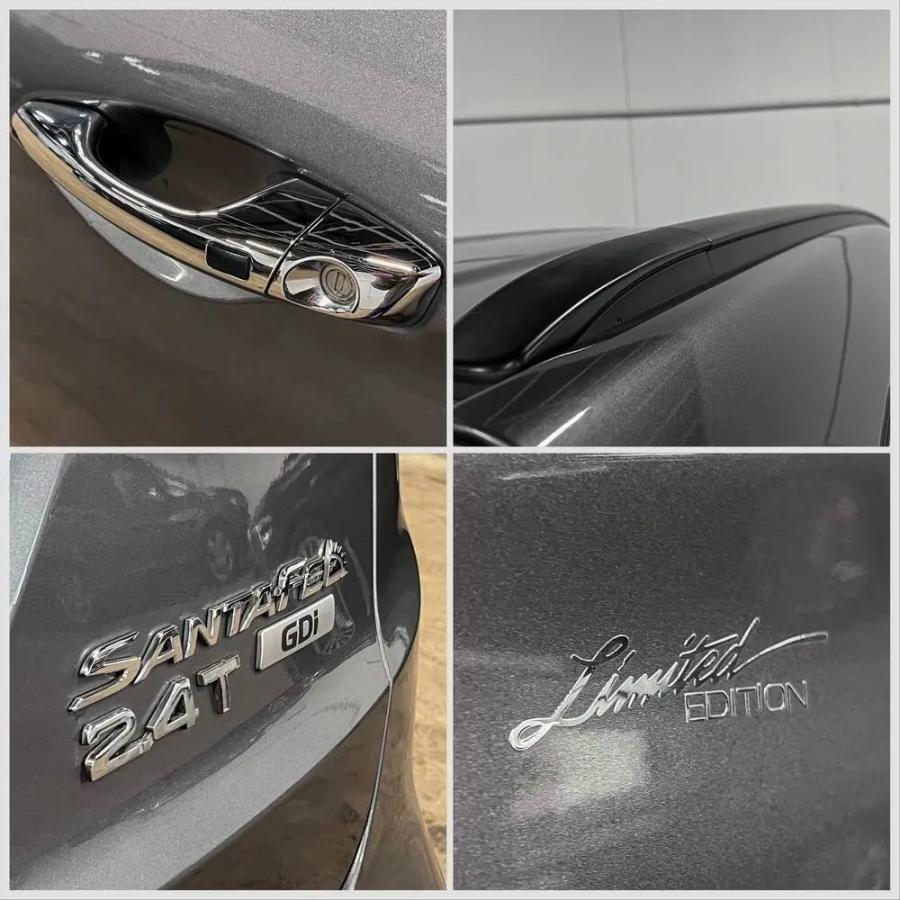 Grey Hyundai Santa Fe 2013 in Jurmala, with an engine capacity of 2.40 L and mileage of 198 thousand km for 11750 €, photo 29 on AUTOMOTO.COM.LV