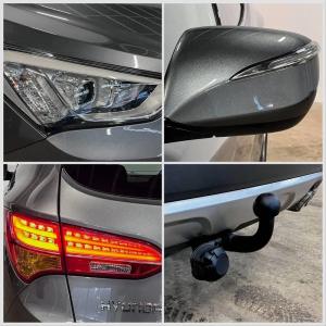 Grey Hyundai Santa Fe 2013 in Jurmala, with an engine capacity of 2.40 L and mileage of 198 thousand km for 11750 €, photo 30 on AUTOMOTO.COM.LV