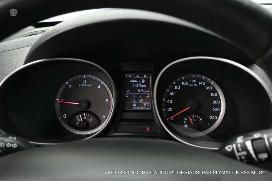 Grey Hyundai Santa Fe 2013 in Kretinga, with an engine capacity of 2.00 L and mileage of 269 thousand km for 8999 €, photo 31 on AUTOMOTO.COM.LV