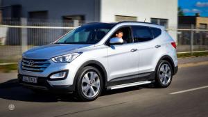 Grey Hyundai Santa Fe 2014 in Marijampole, with an engine capacity of 2.20 L and mileage of 160 thousand km for 10330 €, photo  on AUTOMOTO.COM.LV