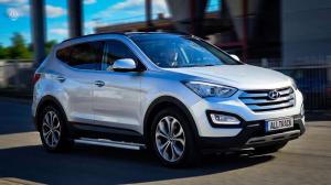 Pelēks Hyundai Santa Fe 2014 Marijampole, ar dzinēja tilpumu 2.20 L un nobraukumu 160 tūkst. km par 10330 €, foto 63 vietnē AUTOMOTO.COM.LV