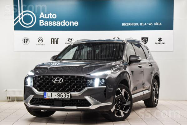 Pelēks Hyundai Santa Fe 2021 Rīga, ar dzinēja tilpumu 2.20 L un nobraukumu 98 tūkst. km par 29990 €, foto 1 vietnē AUTOMOTO.COM.LV