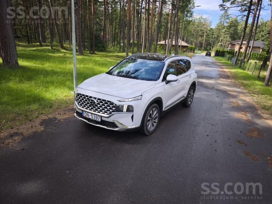 Pelēks Hyundai Santa Fe 2021 Rīga, ar dzinēja tilpumu 1.60 L un nobraukumu 38 tūkst. km par 29800 €, foto 5 vietnē AUTOMOTO.COM.LV