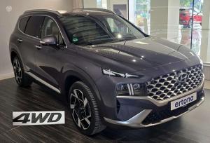 Grey Hyundai Santa Fe 2021 in Siauliai, with an engine capacity of 2.15 L and mileage of 123 thousand km for 29500 €, photo  on AUTOMOTO.COM.LV