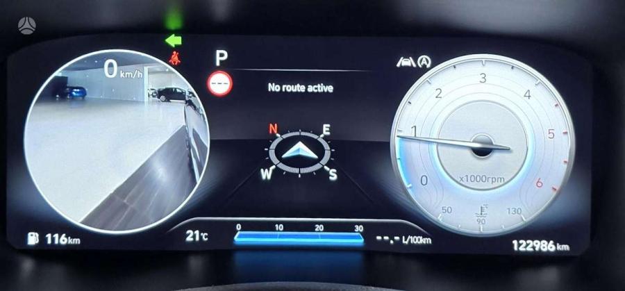 Grey Hyundai Santa Fe 2021 in Siauliai, with an engine capacity of 2.15 L and mileage of 123 thousand km for 29500 €, photo 23 on AUTOMOTO.COM.LV