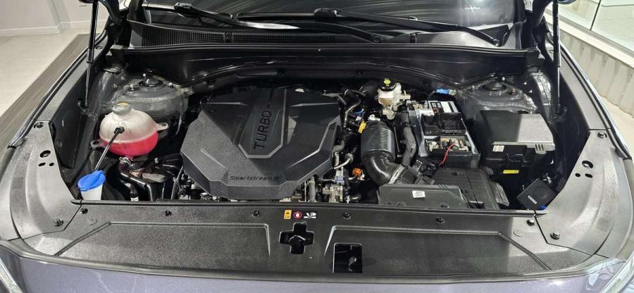 Grey Hyundai Santa Fe 2021 in Siauliai, with an engine capacity of 2.15 L and mileage of 123 thousand km for 29500 €, photo 30 on AUTOMOTO.COM.LV