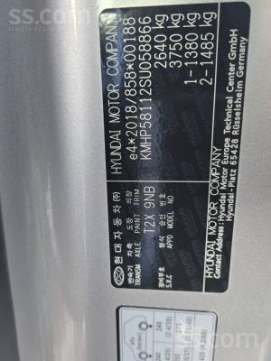 Pelēks Hyundai Santa Fe 2024 Rīga, ar dzinēja tilpumu 1.60 L un nobraukumu 13 tūkst. km par 44000 €, foto 21 vietnē AUTOMOTO.COM.LV