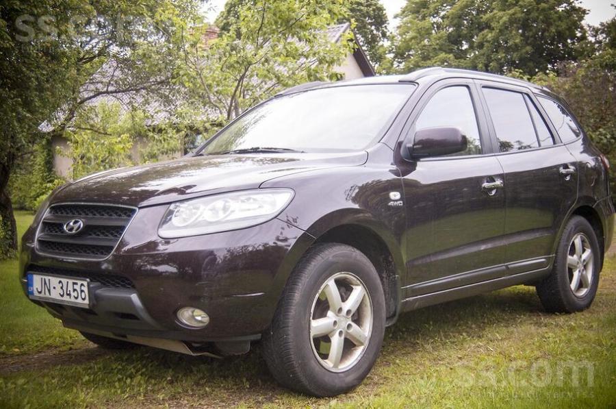 Sarkans Hyundai Santa Fe 2006 Ogre, ar dzinēja tilpumu 2.20 L un nobraukumu 181 tūkst. km par 4000 €, foto 6 vietnē AUTOMOTO.COM.LV