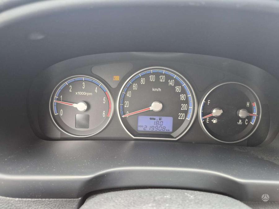 Red Hyundai Santa Fe 2007 in Panevezys, with an engine capacity of 2.19 L and mileage of 220 thousand km for 2700 €, photo 8 on AUTOMOTO.COM.LV