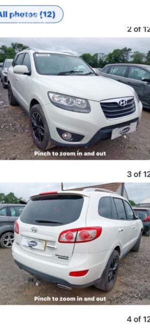 Hyundai Santa Fe 2010 in Vilnius, with an engine capacity of 2.20 L and mileage of 14 thousand km for 1700 €, photo  on AUTOMOTO.COM.LV