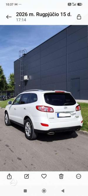 Balts Hyundai Santa Fe 2010 Šauļi, ar dzinēja tilpumu 2.20 L un nobraukumu 246 tūkst. km par 4100 €, foto 3 vietnē AUTOMOTO.COM.LV