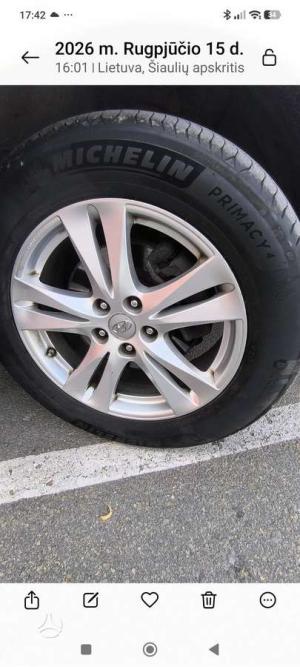 Balts Hyundai Santa Fe 2010 Šauļi, ar dzinēja tilpumu 2.20 L un nobraukumu 246 tūkst. km par 4100 €, foto 15 vietnē AUTOMOTO.COM.LV