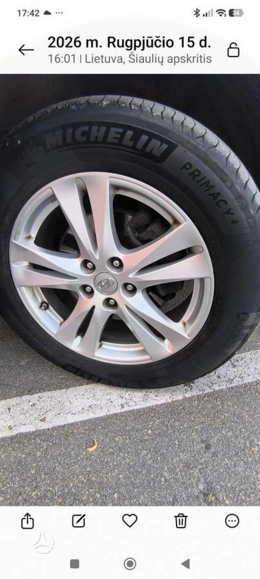 Balts Hyundai Santa Fe 2010 Šauļi, ar dzinēja tilpumu 2.20 L un nobraukumu 246 tūkst. km par 4100 €, foto 15 vietnē AUTOMOTO.COM.LV