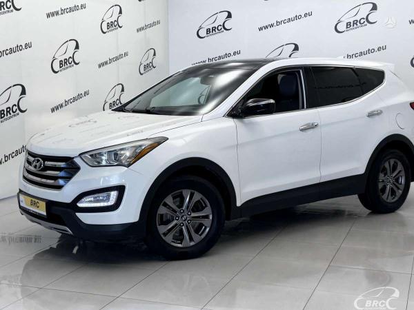 White Hyundai Santa Fe 2013 in Vilnius, with an engine capacity of 2.36 L and mileage of 146 thousand km for 6900 €, photo 1 on AUTOMOTO.COM.LV