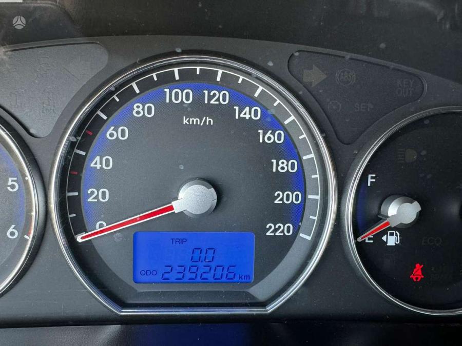 White Hyundai Santa Fe 2013 in Pasvalys, with an engine capacity of 2.00 L and mileage of 240 thousand km for 5300 €, photo 14 on AUTOMOTO.COM.LV