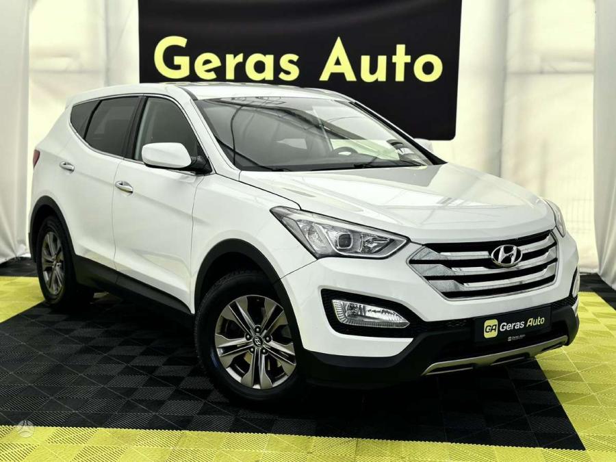Balts Hyundai Santa Fe 2014 Viļņa, ar dzinēja tilpumu 2.40 L un nobraukumu 180 tūkst. km par 8350 €, foto 4 vietnē AUTOMOTO.COM.LV