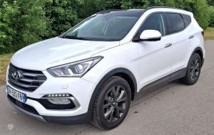 White Hyundai Santa Fe 2015 in Taurage, with an engine capacity of 2.20 L and mileage of 210 thousand km for 11300 €, photo  on AUTOMOTO.COM.LV