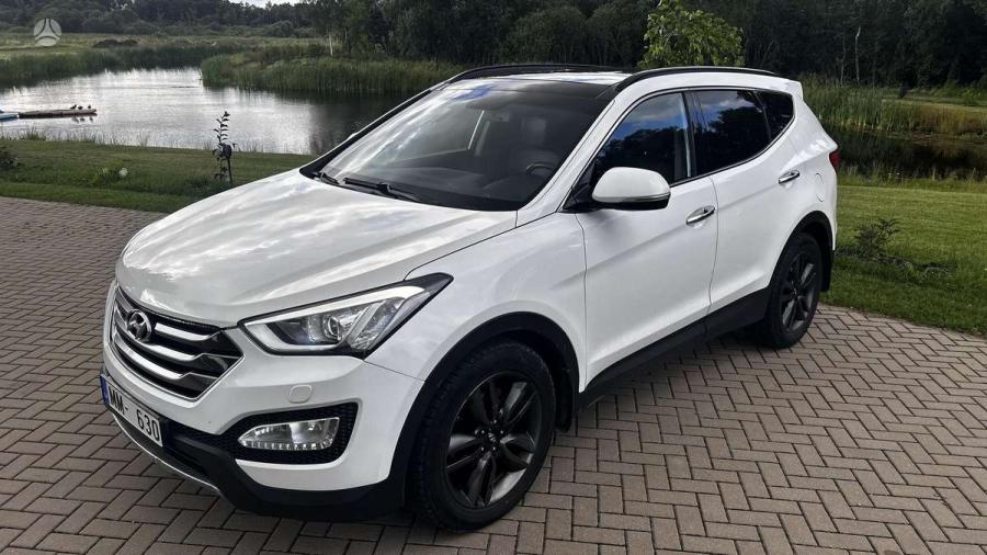 Balts Hyundai Santa Fe 2015 Utena, ar dzinēja tilpumu 2.20 L un nobraukumu 293 tūkst. km par 10300 €, foto 4 vietnē AUTOMOTO.COM.LV