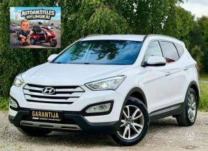 White Hyundai Santa Fe 2015 in Siauliai, with an engine capacity of 2.20 L and mileage of 195 thousand km for 14999 €, photo 3 on AUTOMOTO.COM.LV