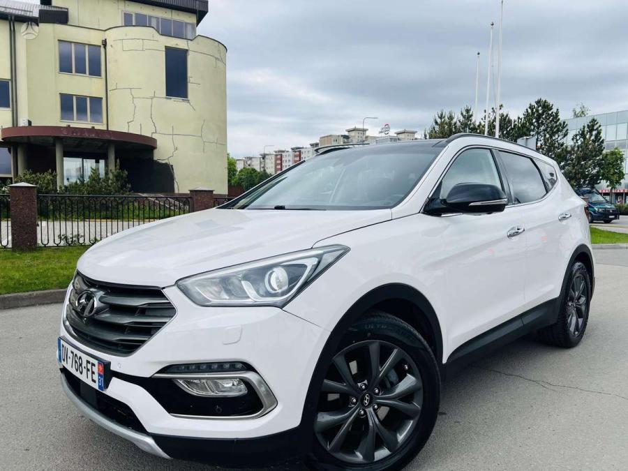 Balts Hyundai Santa Fe 2016 Kauņa, ar dzinēja tilpumu 2.20 L un nobraukumu 228 tūkst. km par 12500 €, foto 3 vietnē AUTOMOTO.COM.LV