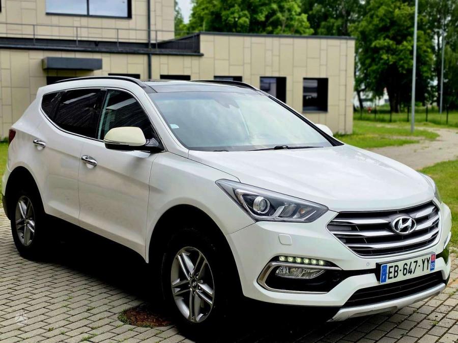 Balts Hyundai Santa Fe 2016 Tauragė, ar dzinēja tilpumu 2.20 L un nobraukumu 238 tūkst. km par 12300 €, foto 4 vietnē AUTOMOTO.COM.LV