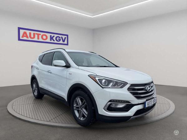 White Hyundai Santa Fe 2017 in Vilnius, with an engine capacity of 2.40 L and mileage of 88 thousand km for 13499 €, photo 6 on AUTOMOTO.COM.LV