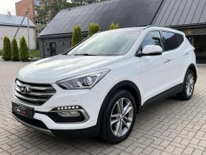 White Hyundai Santa Fe 2017 in Kedainiai, with an engine capacity of 2.20 L and mileage of 123 thousand km for 14750 €, photo 24 on AUTOMOTO.COM.LV