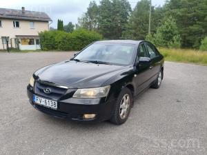 Black Hyundai Sonata 2006 in Riga, with an engine capacity of 2.40 L and mileage of 120 thousand km for 1800 €, photo  on AUTOMOTO.COM.LV