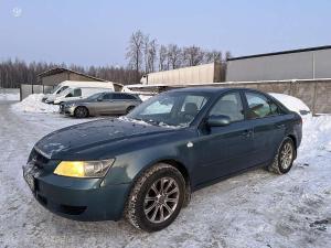 Blue Hyundai Sonata 2007 in Vilnius, with an engine capacity of 2.36 L and mileage of 130 thousand km for 700 €, photo  on AUTOMOTO.COM.LV