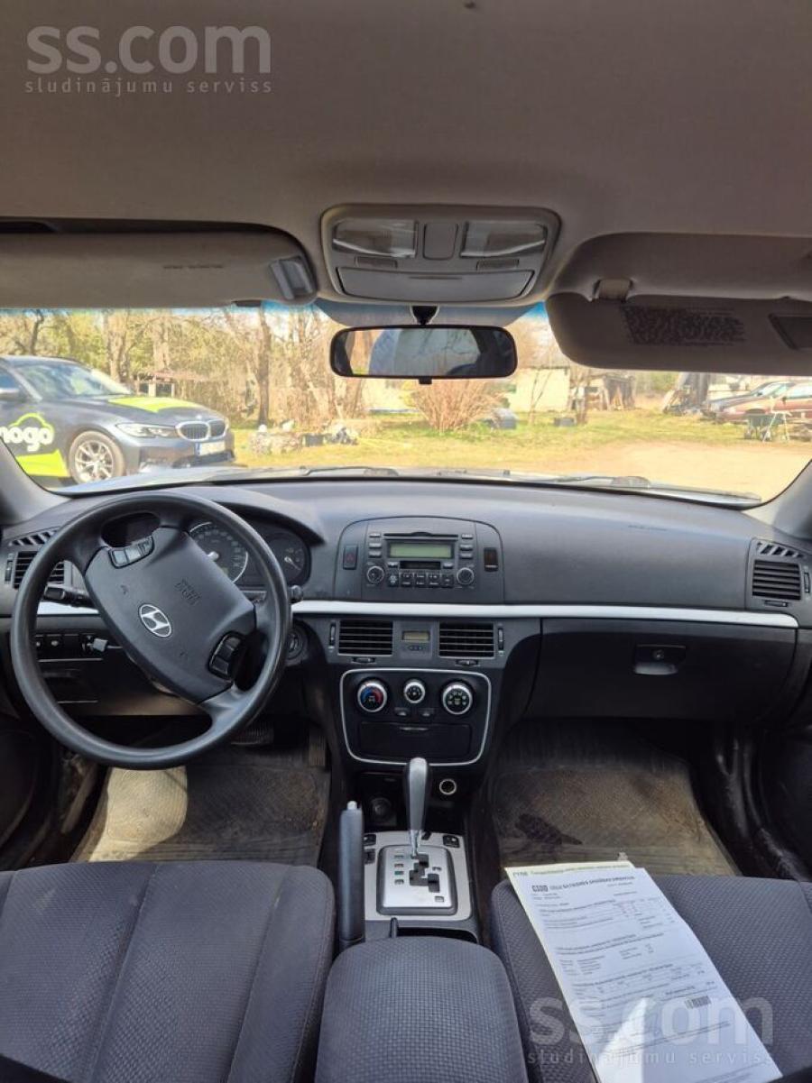 Pelēks Hyundai Sonata 2008 Ogre, ar dzinēja tilpumu 2.00 L un nobraukumu 280 tūkst. km par 1150 €, foto 6 vietnē AUTOMOTO.COM.LV