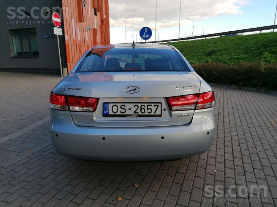 Grey Hyundai Sonata 2008 in Daugavpils, with an engine capacity of 2.00 L and mileage of 0 thousand km for 2150 €, photo 6 on AUTOMOTO.COM.LV