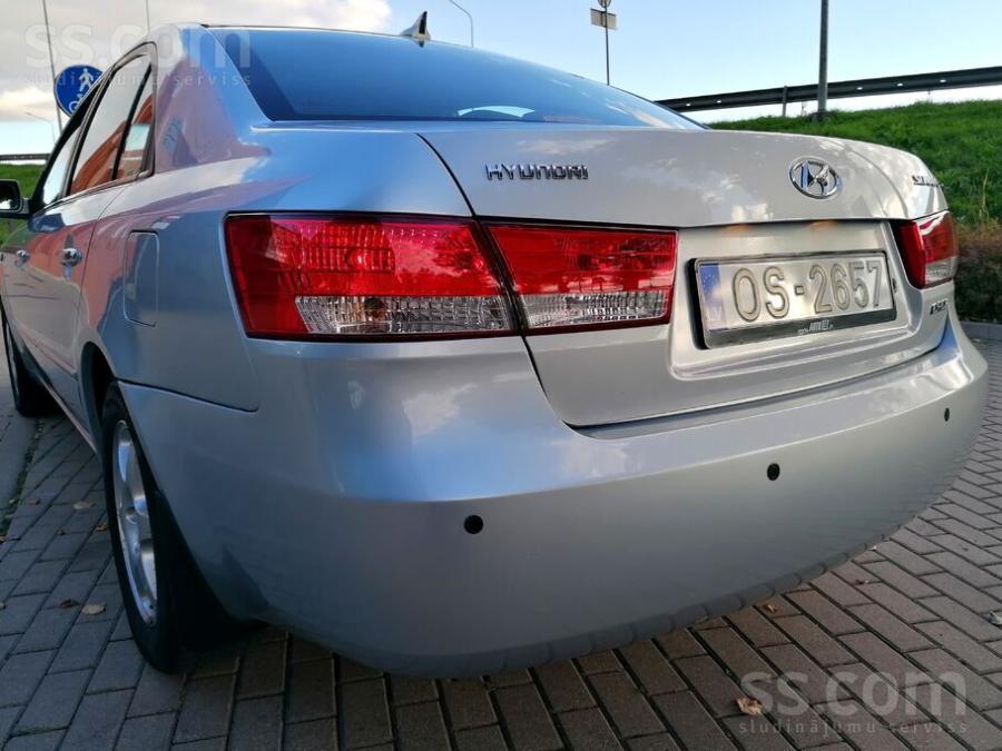 Grey Hyundai Sonata 2008 in Daugavpils, with an engine capacity of 2.00 L and mileage of 0 thousand km for 2150 €, photo 15 on AUTOMOTO.COM.LV