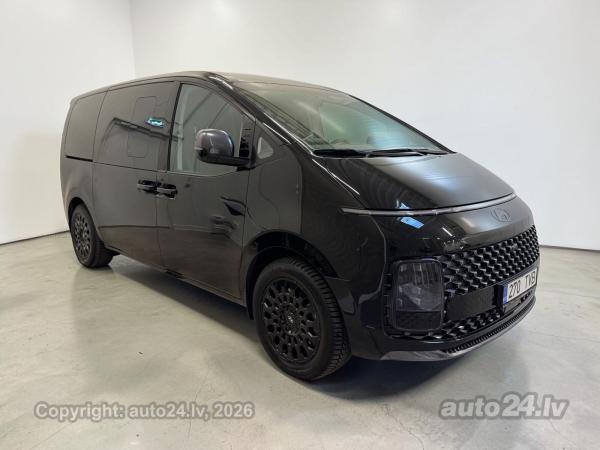 Black Hyundai Staria 2025 in Tallinn, with an engine capacity of 1.60 L and mileage of 24 thousand km for 53990 €, photo 4 on AUTOMOTO.COM.LV