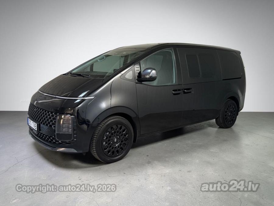 Black Hyundai Staria 2025 in Tallinn, with an engine capacity of 1.60 L and mileage of 24 thousand km for 53990 €, photo 3 on AUTOMOTO.COM.LV