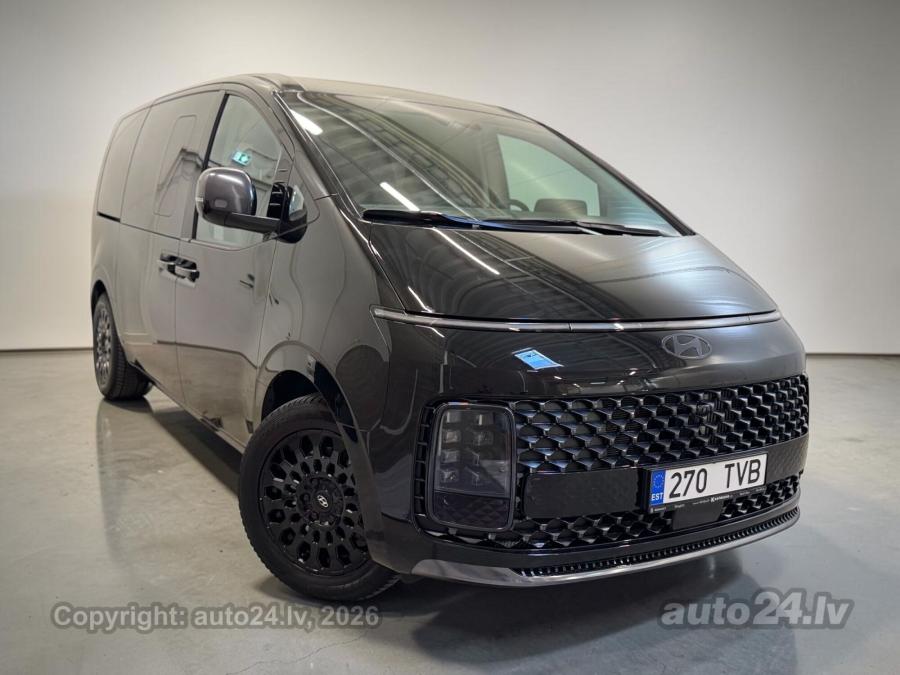 Black Hyundai Staria 2025 in Tallinn, with an engine capacity of 1.60 L and mileage of 24 thousand km for 53990 €, photo 4 on AUTOMOTO.COM.LV