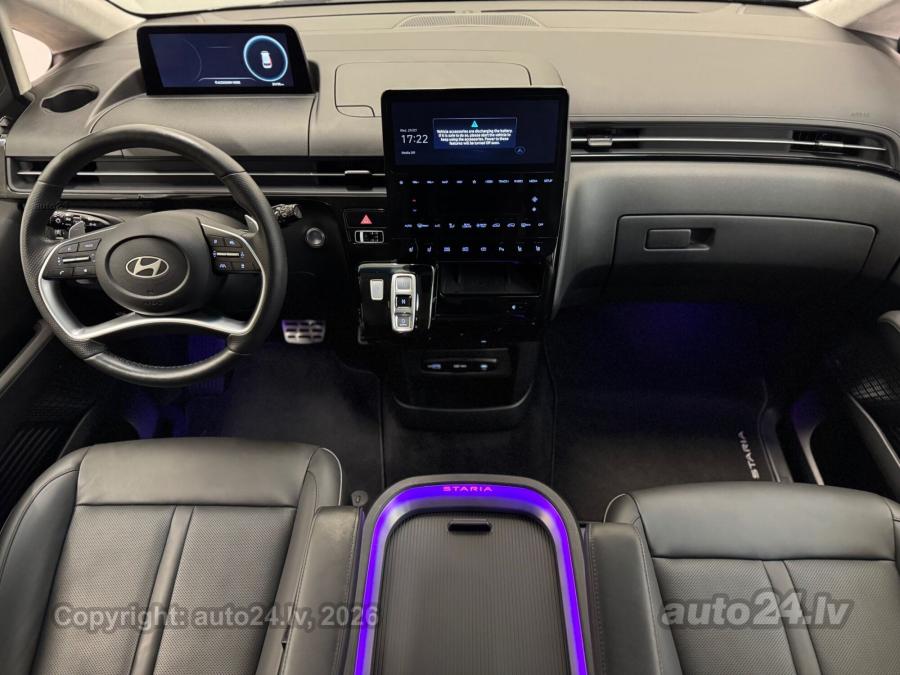 Black Hyundai Staria 2025 in Tallinn, with an engine capacity of 1.60 L and mileage of 24 thousand km for 53990 €, photo 12 on AUTOMOTO.COM.LV