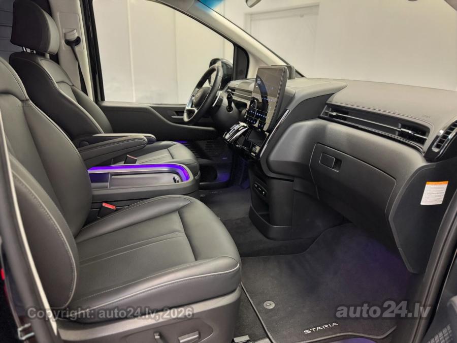 Black Hyundai Staria 2025 in Tallinn, with an engine capacity of 1.60 L and mileage of 24 thousand km for 53990 €, photo 14 on AUTOMOTO.COM.LV