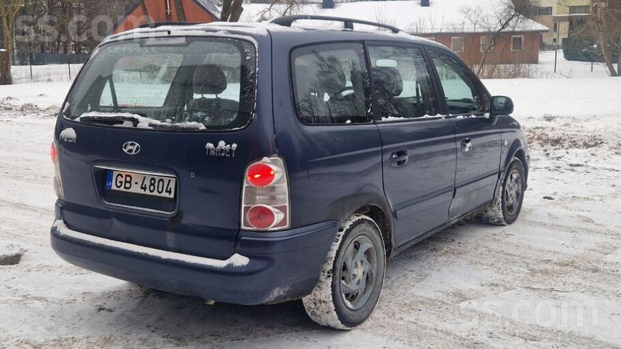Blue Hyundai Trajet 2006 in Riga, with an engine capacity of 2.00 L and mileage of 0 thousand km for 530 €, photo 6 on AUTOMOTO.COM.LV
