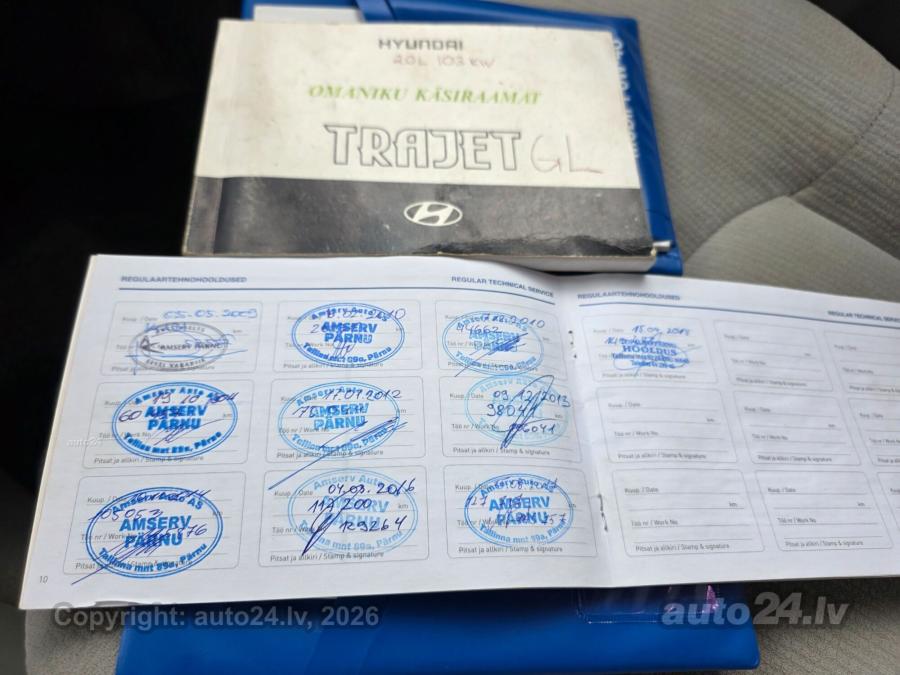 Pelēks Hyundai Trajet 2008 Tallina, ar dzinēja tilpumu 2.00 L un nobraukumu 154 tūkst. km par 2350 €, foto 23 vietnē AUTOMOTO.COM.LV