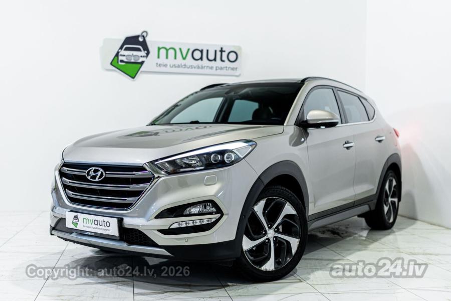 Beige Hyundai Tucson 2016 in Tallinn, with an engine capacity of 1.60 L and mileage of 102 thousand km for 12990 €, photo 4 on AUTOMOTO.COM.LV