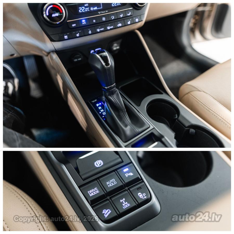 Beige Hyundai Tucson 2016 in Tallinn, with an engine capacity of 1.60 L and mileage of 102 thousand km for 12990 €, photo 26 on AUTOMOTO.COM.LV