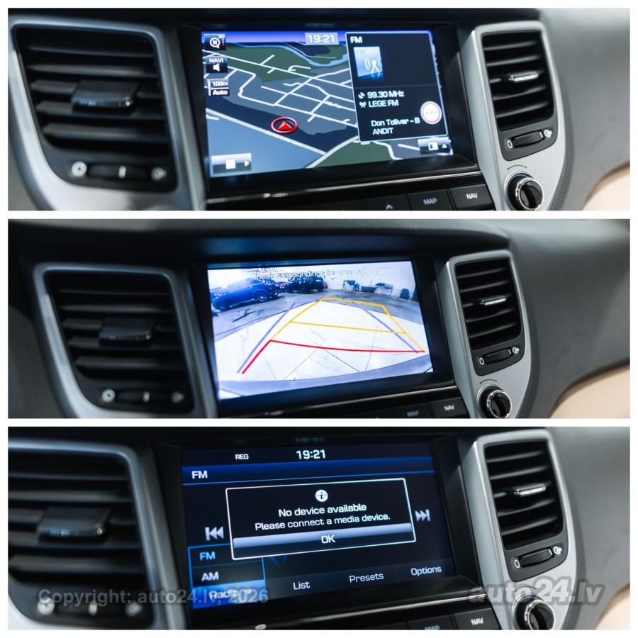 Beige Hyundai Tucson 2016 in Tallinn, with an engine capacity of 1.60 L and mileage of 102 thousand km for 12990 €, photo 27 on AUTOMOTO.COM.LV