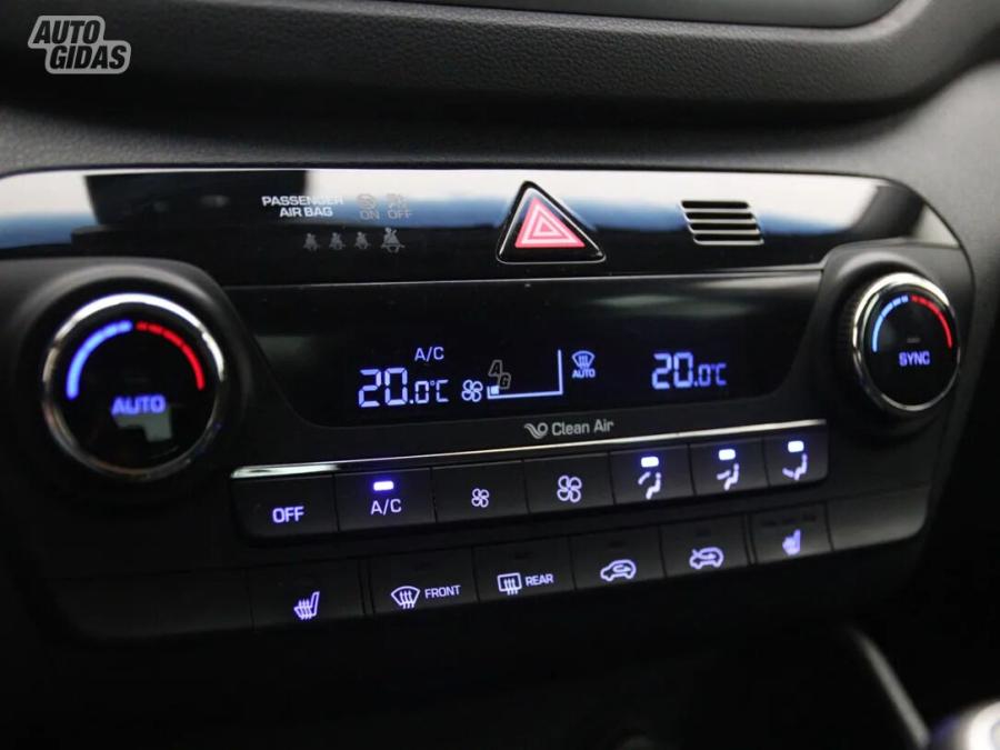 Black Hyundai Tucson 2016 in Vilnius, with an engine capacity of 1.70 L and mileage of 169 thousand km for 12499 €, photo 21 on AUTOMOTO.COM.LV